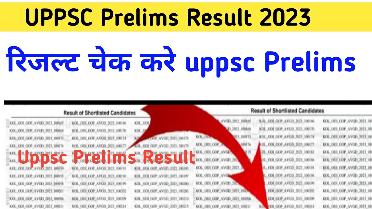uppsc result 2023|uppcs prelims result 2023|uppsc cut off 2023|uppsc ...