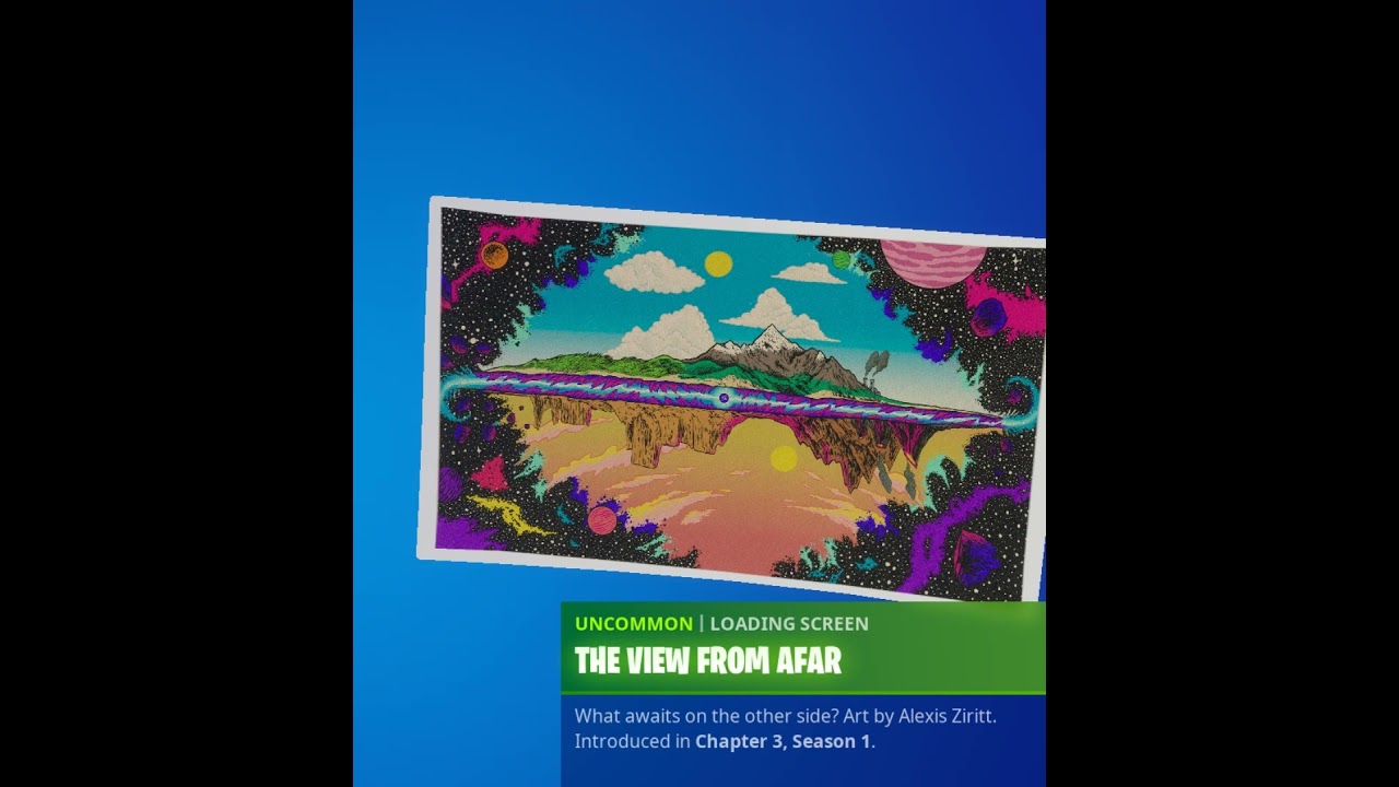 Fortnite The View From Afar loading screen - YouTube