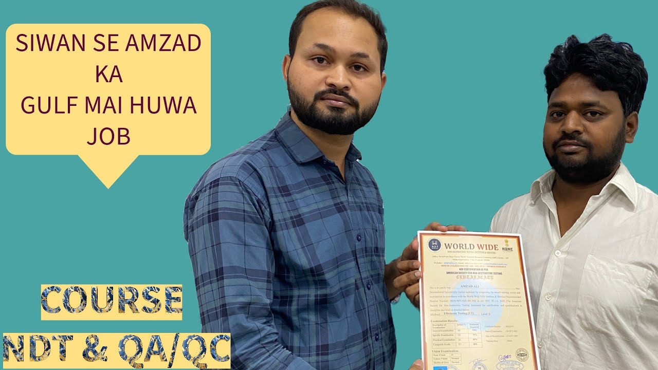 Looking For a Job Join Our NDT Level II Training Course with 100% ...