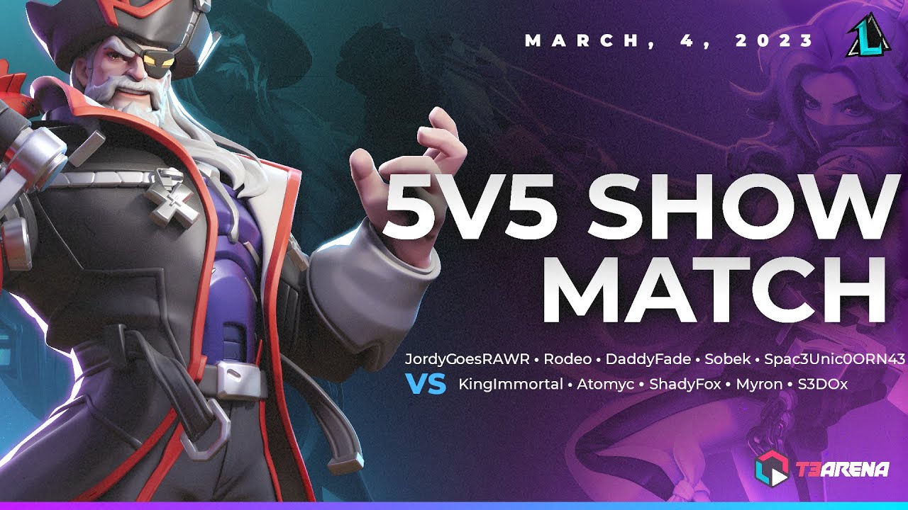 5v5 Showmatch - Creators' Show // T3 Arena - YouTube