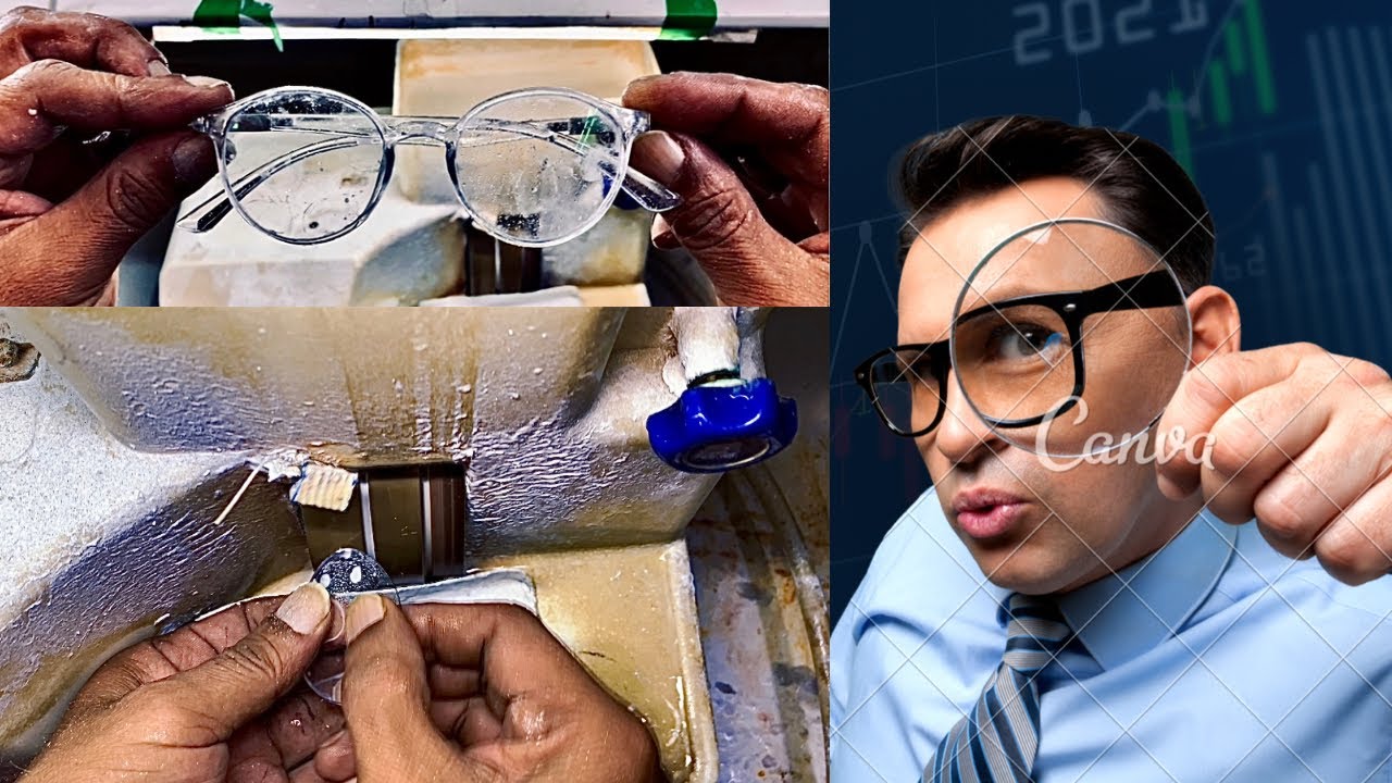 How to fit spectacles lens in frame manually. Simple & amazing process ...