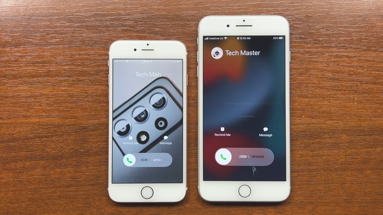 Apple iPhone 6S vs iPhone 8 Plus Incoming Call at the Same Time (iOS 15 ...