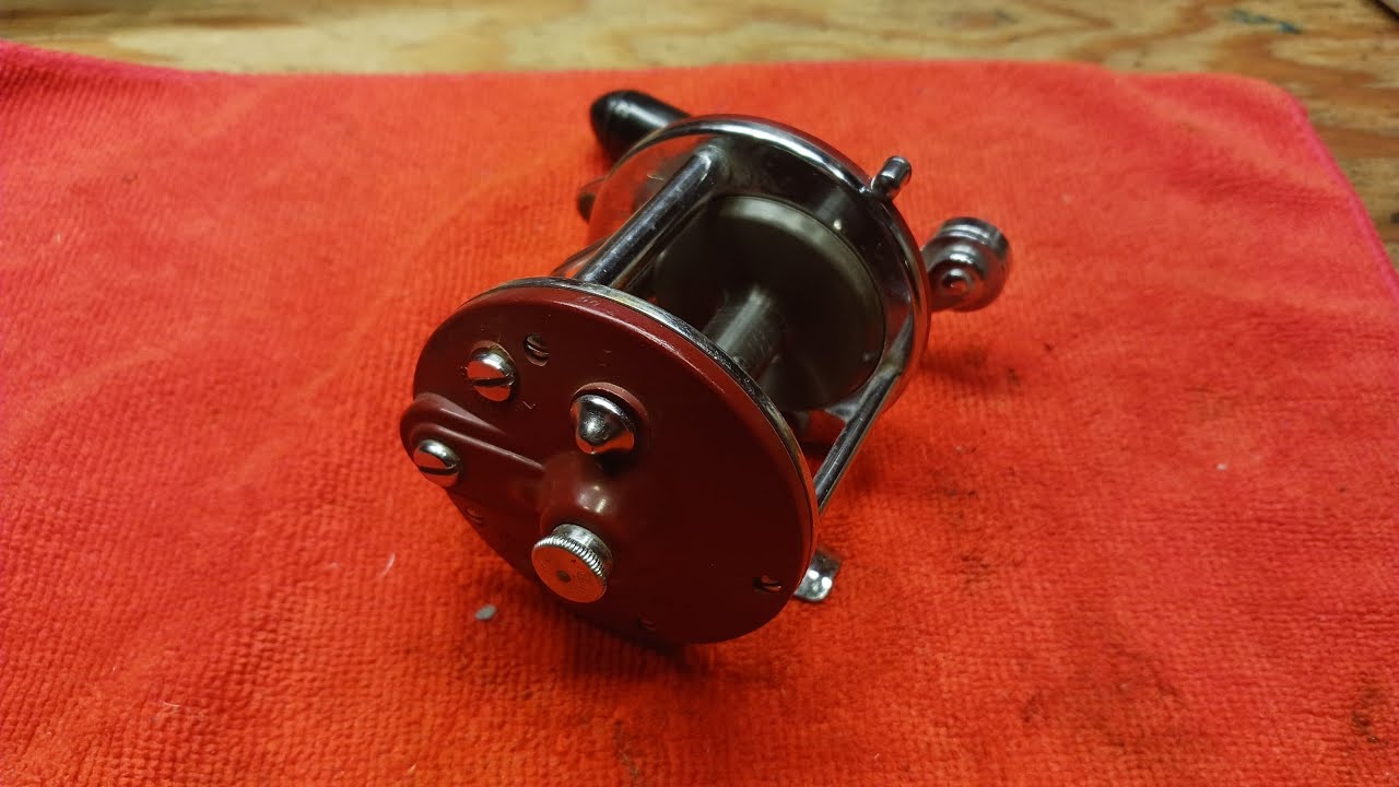 Penn Peerless No 9 Levelwind Reel Service - YouTube