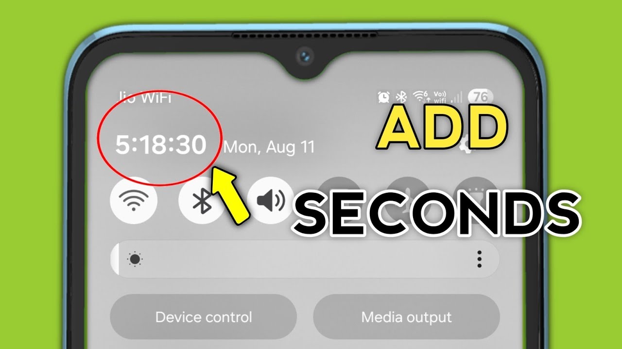 How To Add Seconds In Time In Samsung | Show Seconds On Android Clock ...