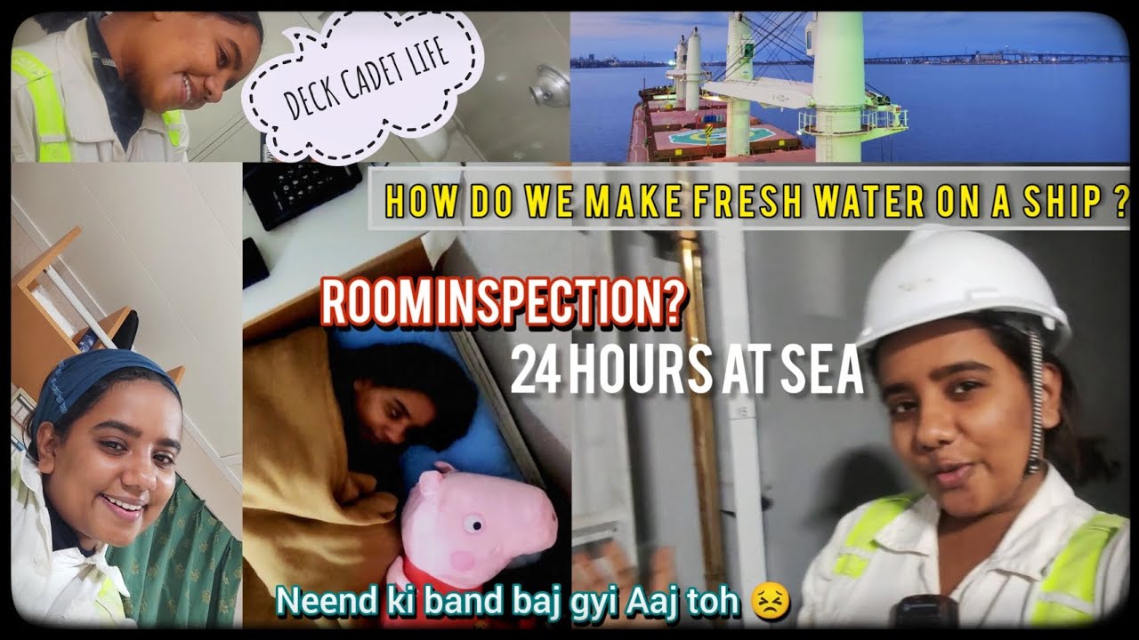 24 HOURS AT SEA| SHIP LIFE EXPOSED:No sleep,Rough weather, freshwater ...
