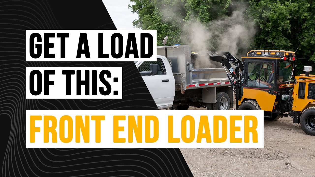 Front End Loader Attachment by Trackless Vehicles - YouTube