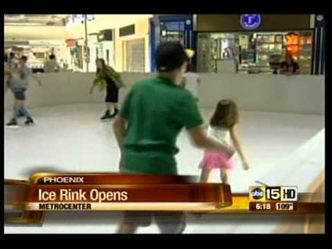 Metrocenter Ice Skating Rink Returns! ABC 15 Visits - YouTube