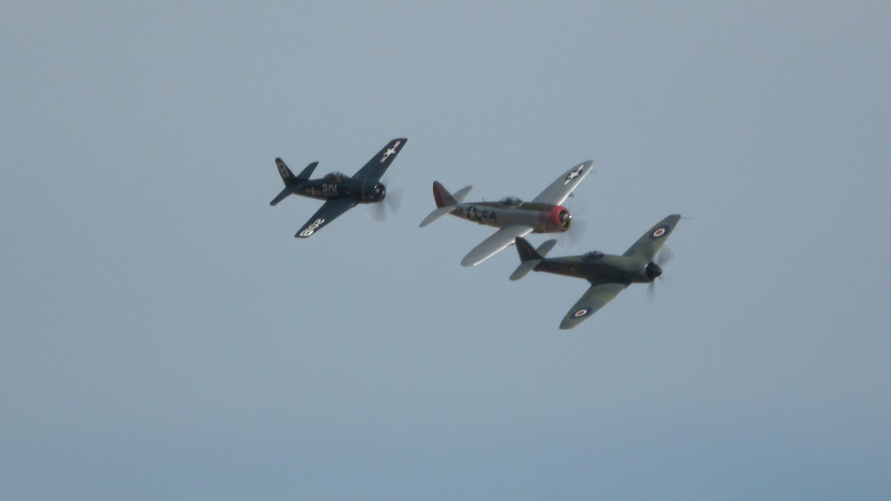 4K Ultimate Piston Fighters at Duxford Battle of Britain airshow 2024 ...