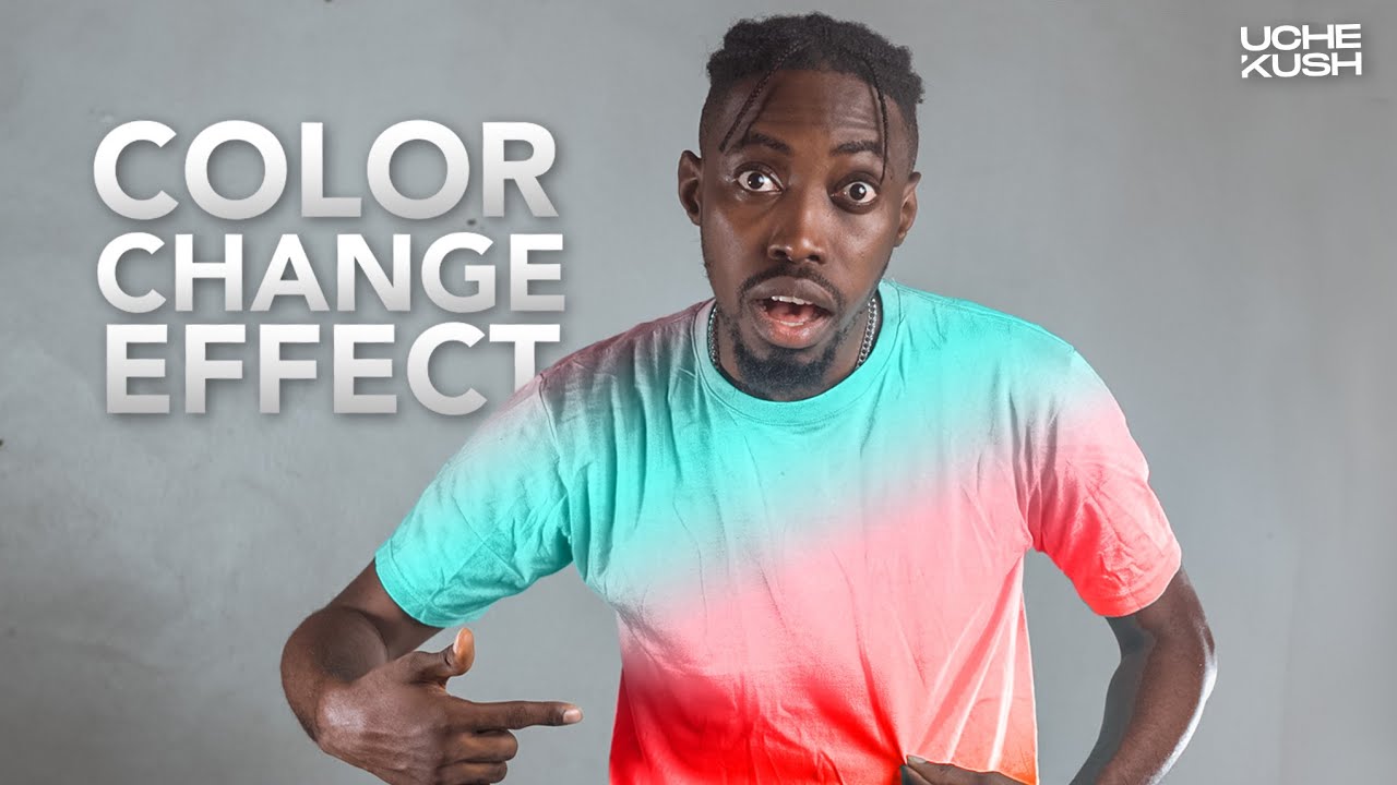 How to do the COLOR CHANGE EFFECT using your SMARTPHONE. - YouTube