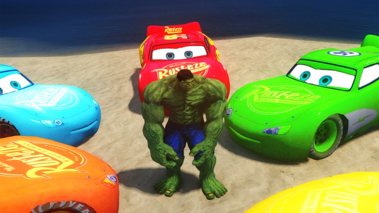 Disney Cars Pixar Lightning McQueen Mater Ramone in Green Orange Pink ...