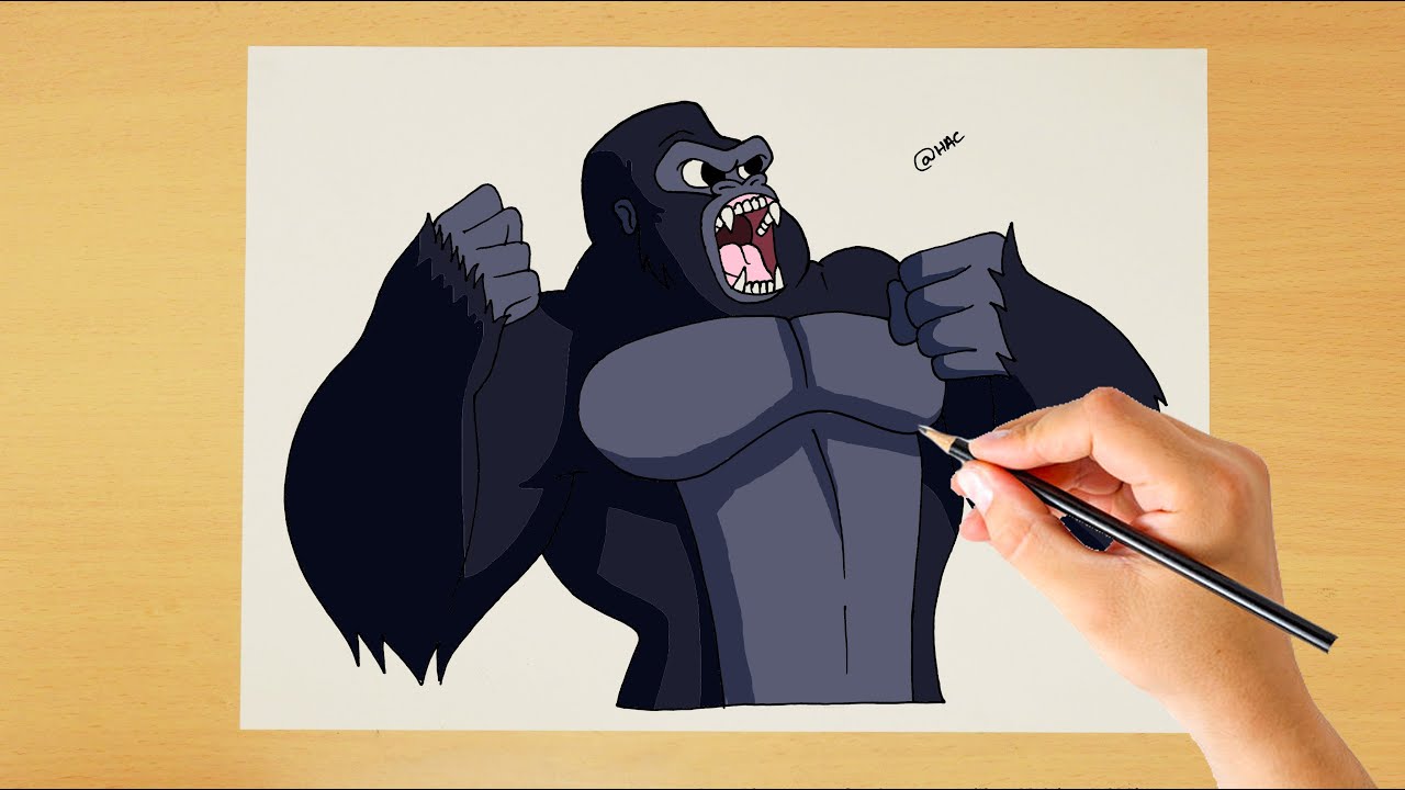How to King Kong | Step by step | Godzilla x Kong: The New Empire (Easy ...