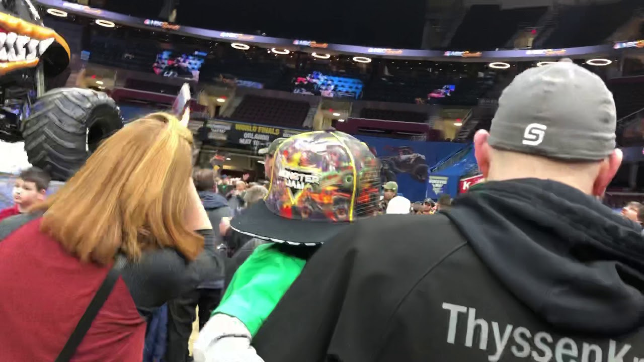 Monster Jam (Cleveland, Ohio 2019) Pit Party - YouTube