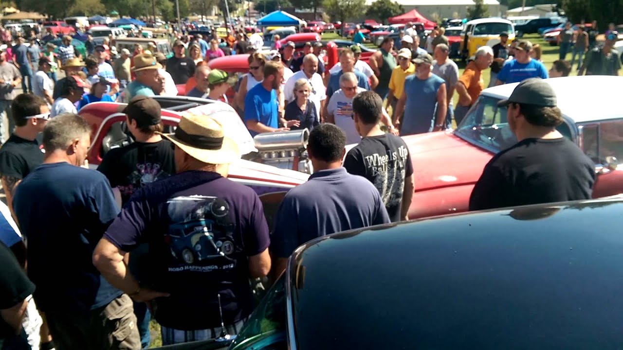 2015 Arkansas City last run car show mayhem - YouTube