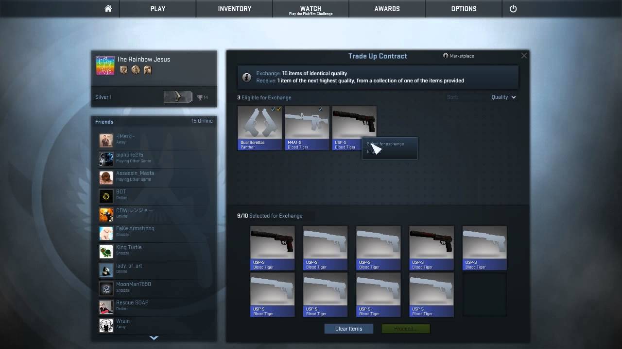 CS:GO | USP BLOOD TIGER TRADE UP - YouTube