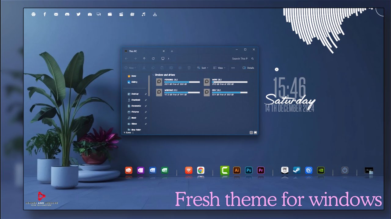 Fresh theme for Windows Desktop | Windows Desktop Customization, Also ...