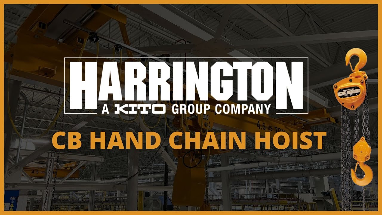 Harrington CB Hand Chain Hoist - YouTube