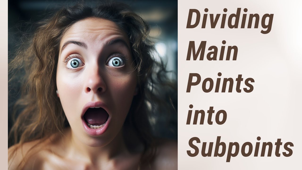Mastering Your Speech: Dividing Main Points into Subpoints - YouTube