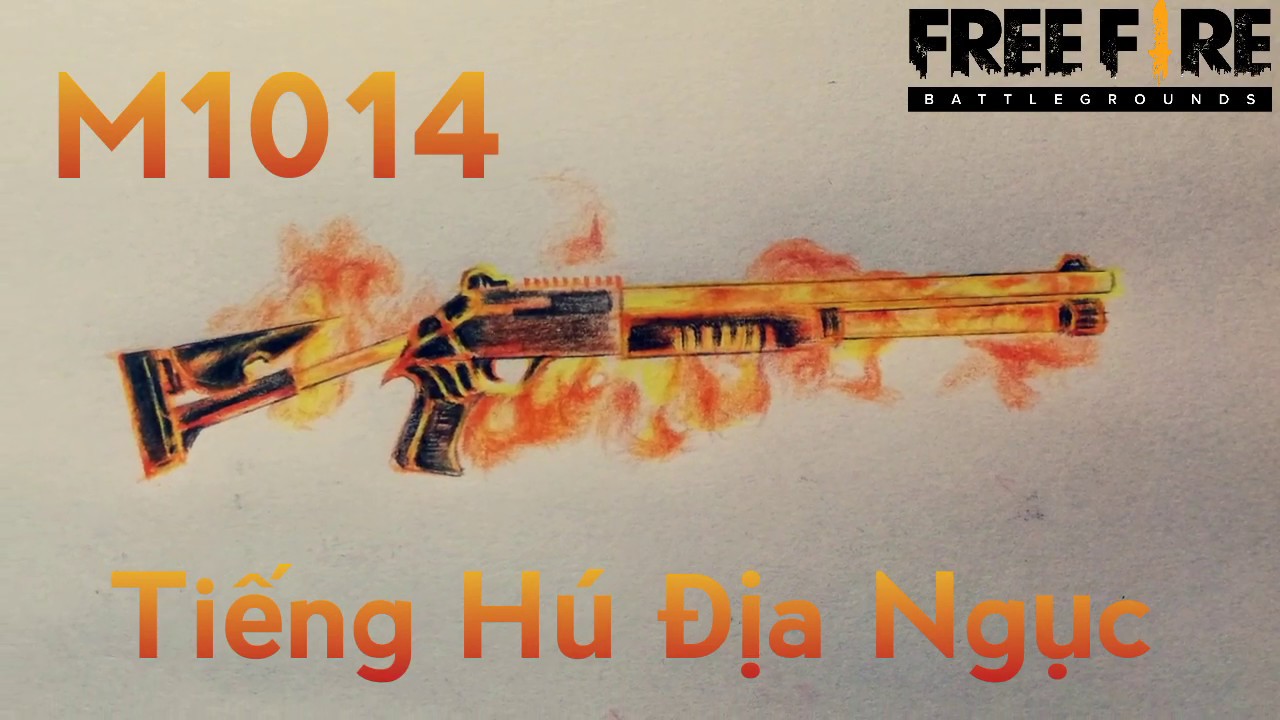 Vẽ M1014 Tiếng Hú Địa Ngục trong FreeFire || DRAWING M1014 FROM ...