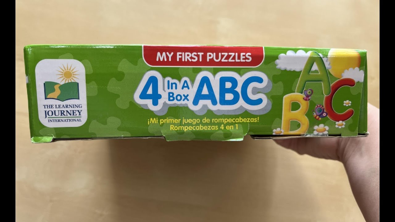 My first PUZZLES / Cute puzzles / letters ABC / study of letters ABC - YouTube