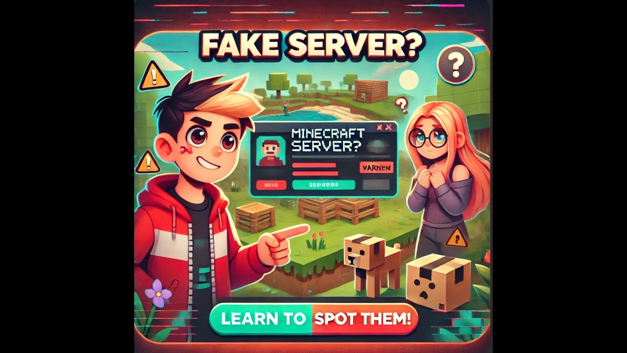 Playing with My Sister on a Fake Minecraft Server! Learn How to Spot ...