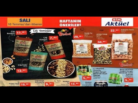 BİM AKTÜEL ÜRÜNLER / 16 TEMMUZ SALI BİM AKTÜEL / EN YENİ ÇEREZ ÇEŞİTLERİ BU HAFTA BİM'DE👍😃