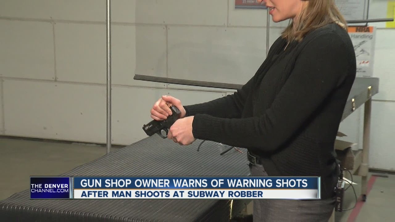 Gun shop owner warns against firing warning shots - YouTube