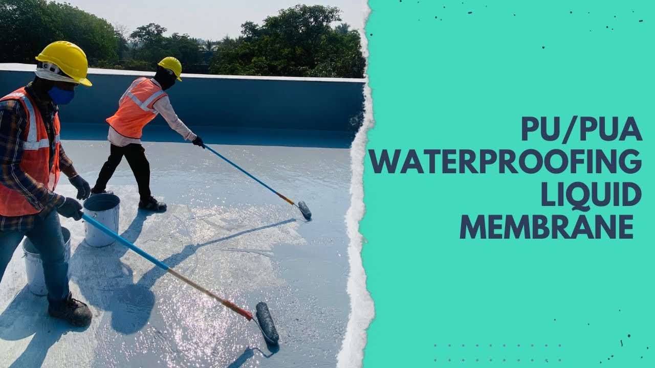 Terrace Waterproofing | Polyurethane waterproofing membrane on roofs ...