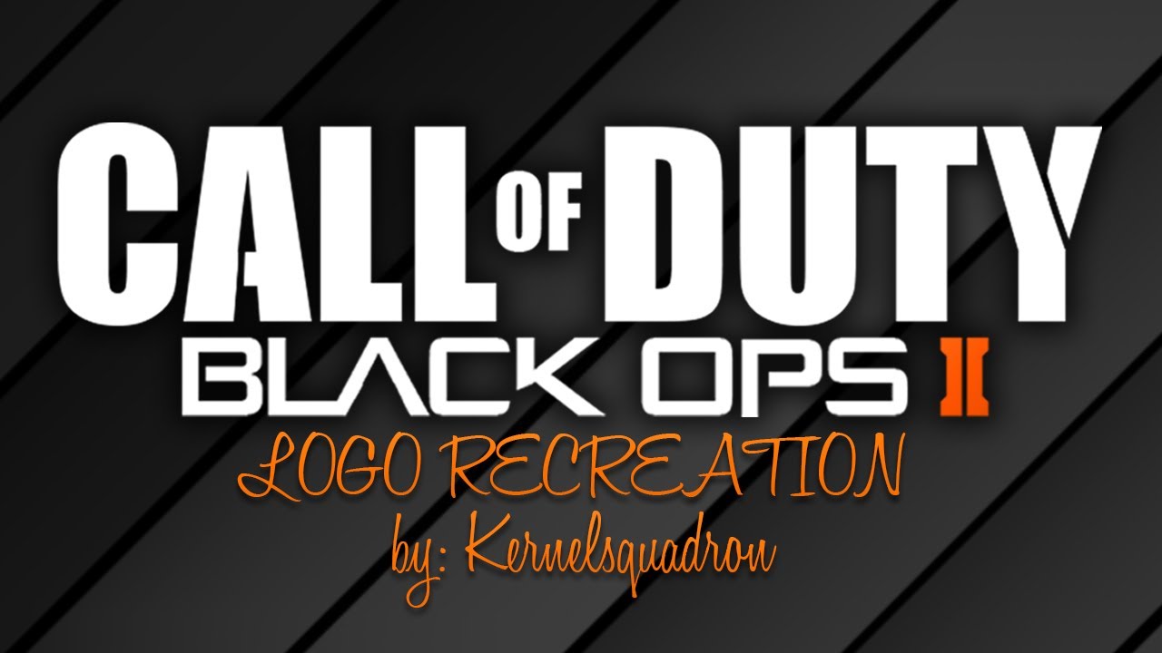 Black Ops 2 Logo Design | Photoshop CS6 | Quality Test - YouTube