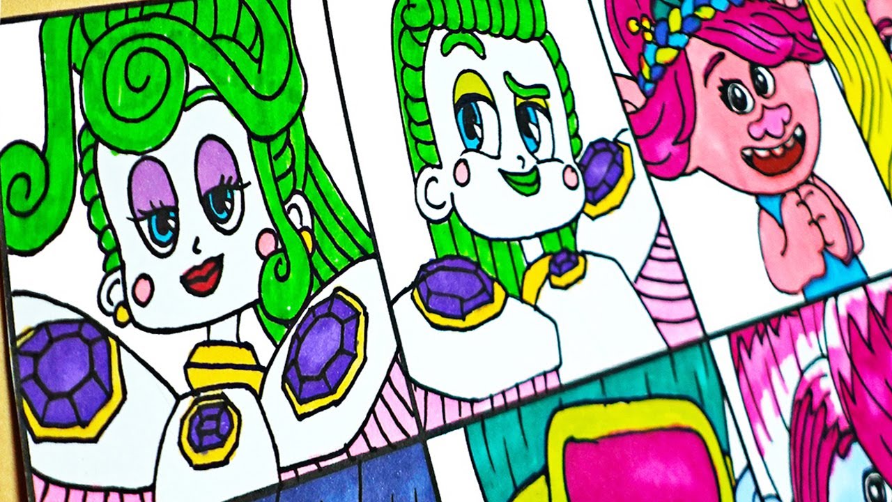 Drawing Velvet and Veneer Poppy Viva Branch | Trolls Band Together ...