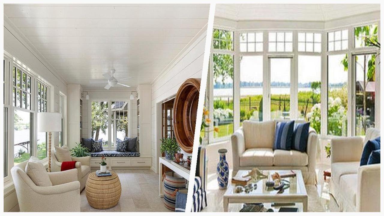 75 Coastal Green Sunroom Design Ideas You'll Love 😊 - YouTube