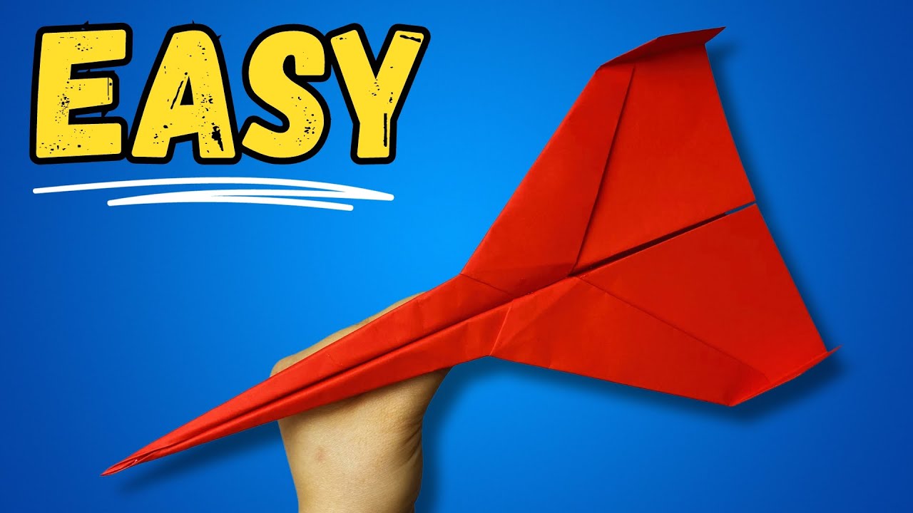 How to make Easy Paper Jet Plane - Paper Plane Tutorial 🛩️ - YouTube