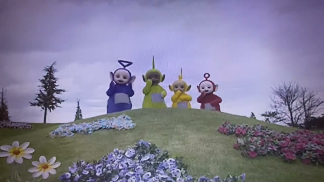 The Teletubbies Walk To The Magic Windmill With T.U.F.F. Puppy Title ...