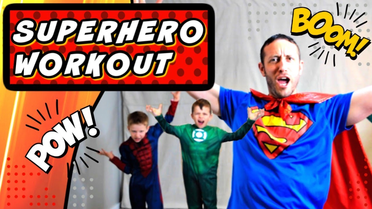 ACTION PACKED KIDS SUPERHERO WORKOUT | 15 Minutes of Exercise FUN at ...