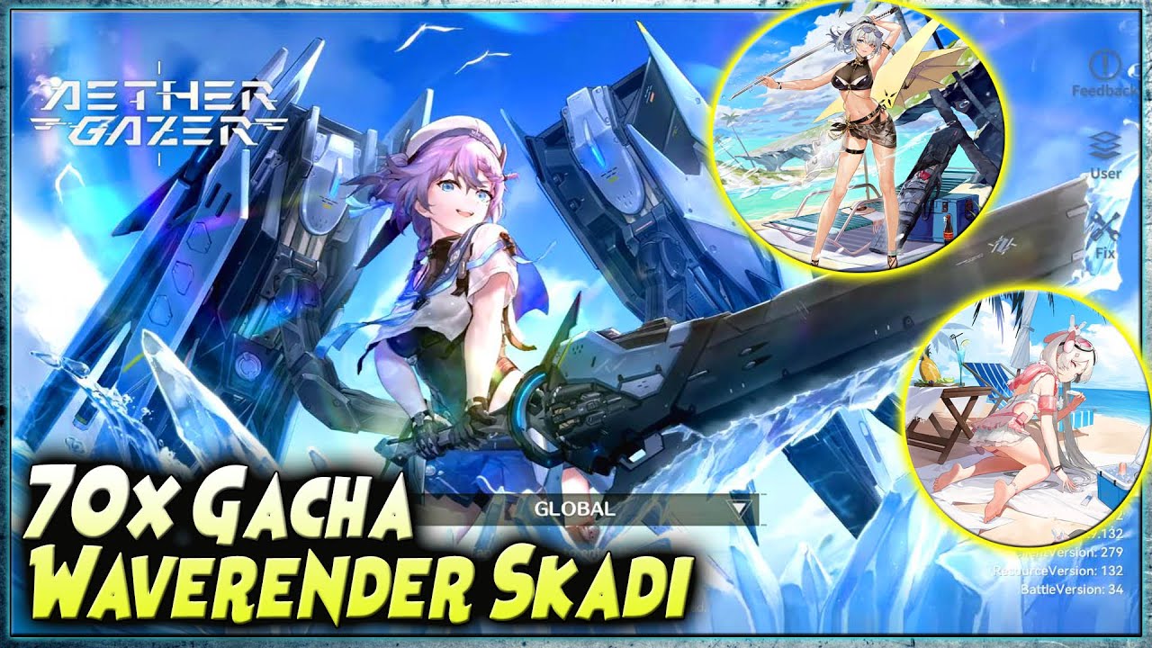70x GACHA WAVERENDER SKADI "BISA FREEZE & KEREN PARAH" | Skin JIN EI BIKINI RIlis!! 🔥 AETHER ...