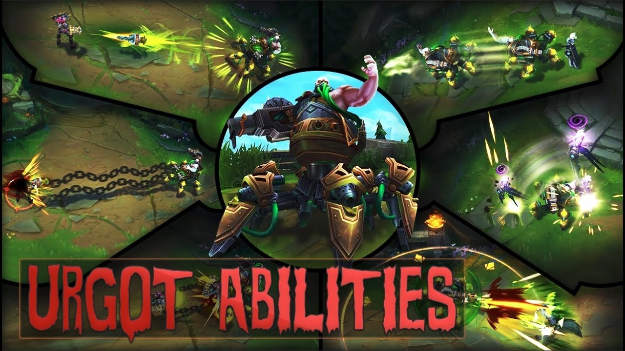 URGOT REWORK ABILITIES CHAMPION SPOTLIGHT GAMEPLAY - League of Legends ...