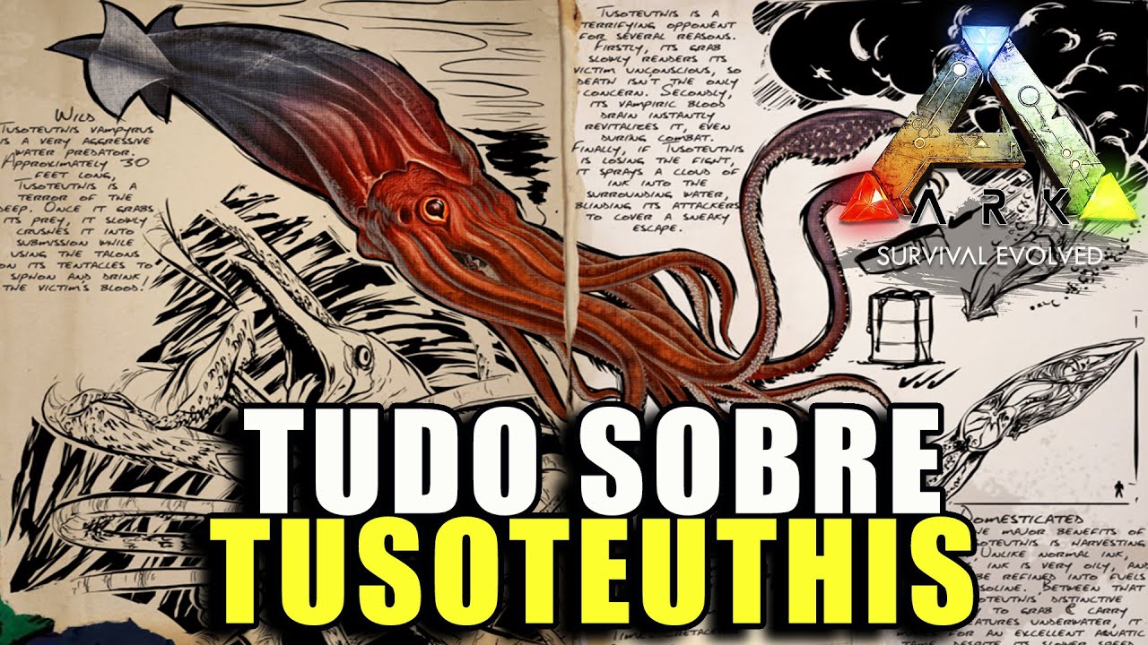 ARKDEX - Tusoteuthis - Lula-Gigante - Tuso - ARK Survival Evolved - YouTube