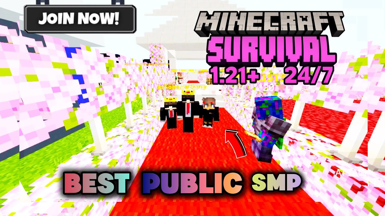 ♥️Best Minecraft Public Survival SMP | 🛟JOIN NOW | 24/7 Online🧭 | Free ...