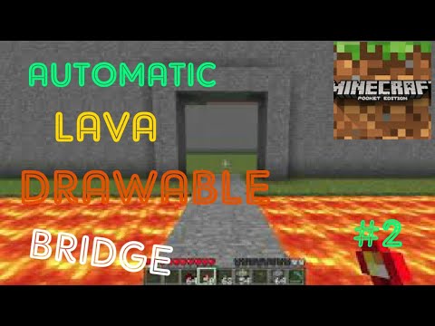 how to make automatic drawable lava bridge in minecraft 2020 - YouTube