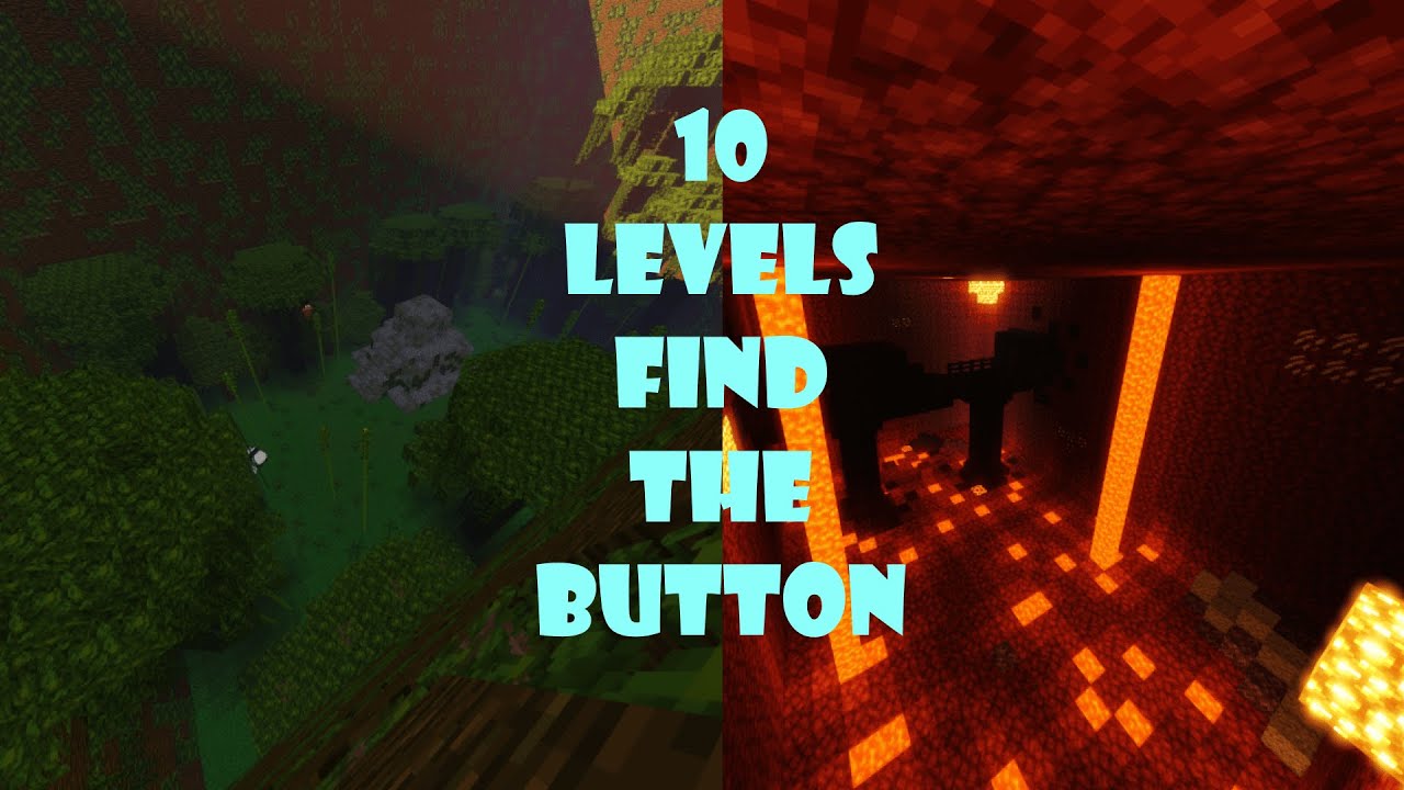 Water button = under pressure??? 10 Levels find the button | Minecraft ...