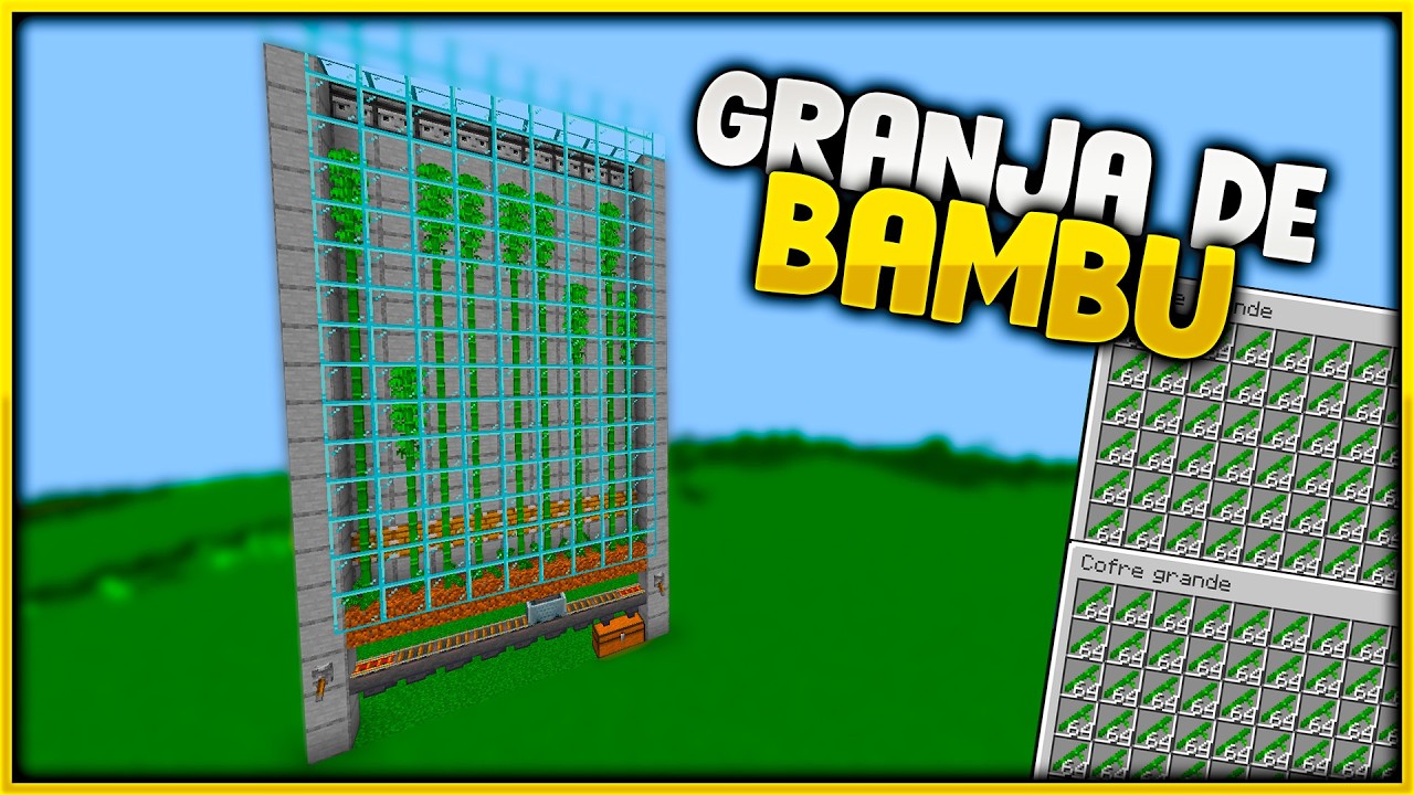 Cómo hacer la GRANJA de BAMBÚ más FÁCIL en Minecraft 1.21! - YouTube