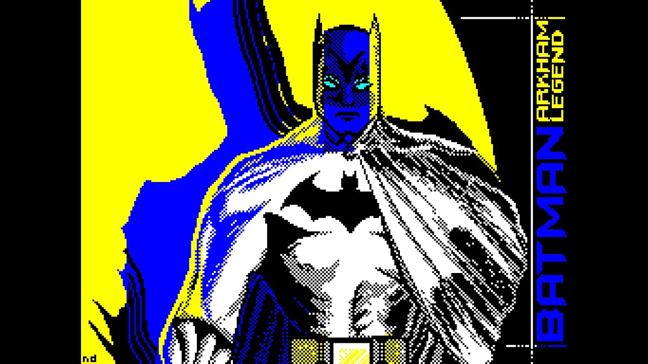 Batman — Arkham legend [zx spectrum speedpaint pixelart] - YouTube