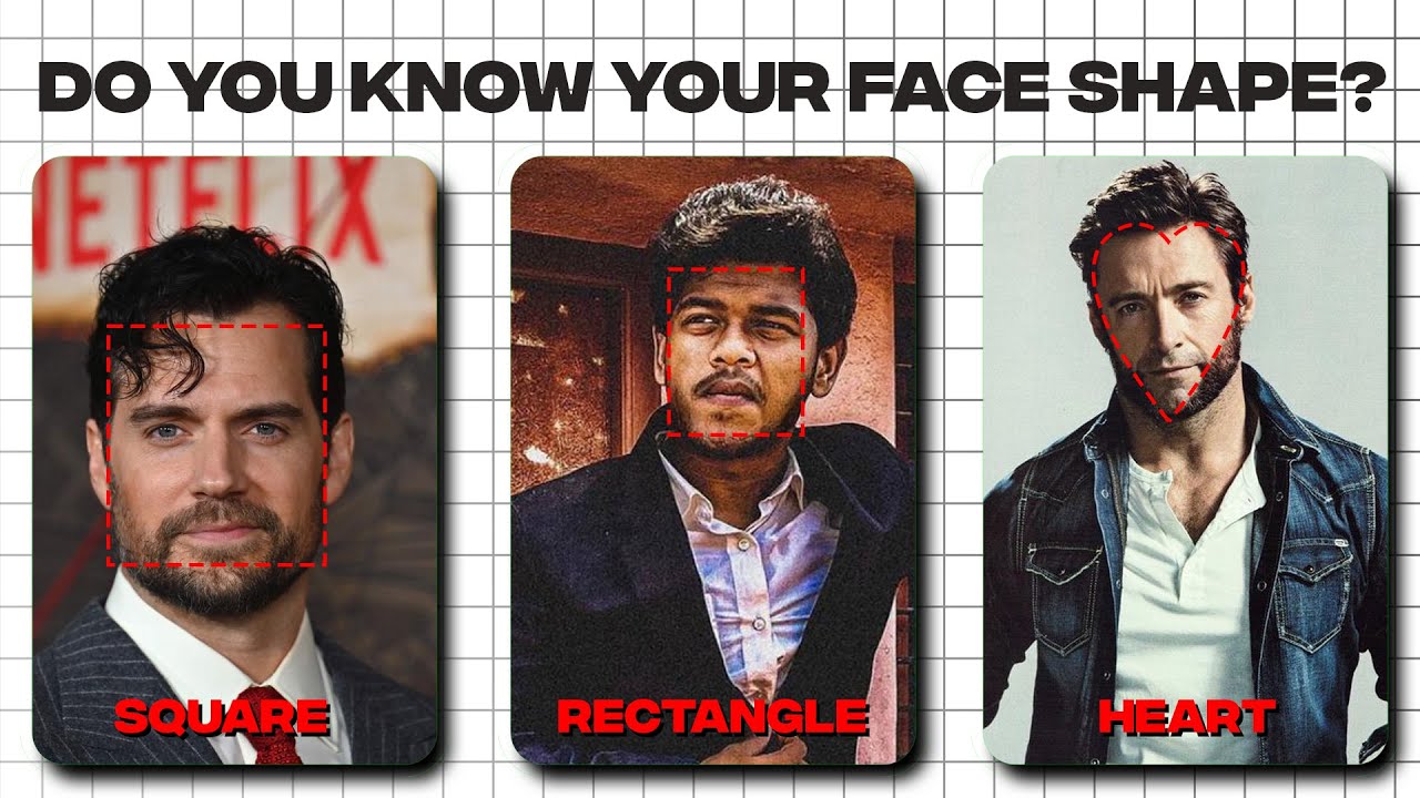 How To Determine Your Face Shape #FaceShape #mensfashion - YouTube