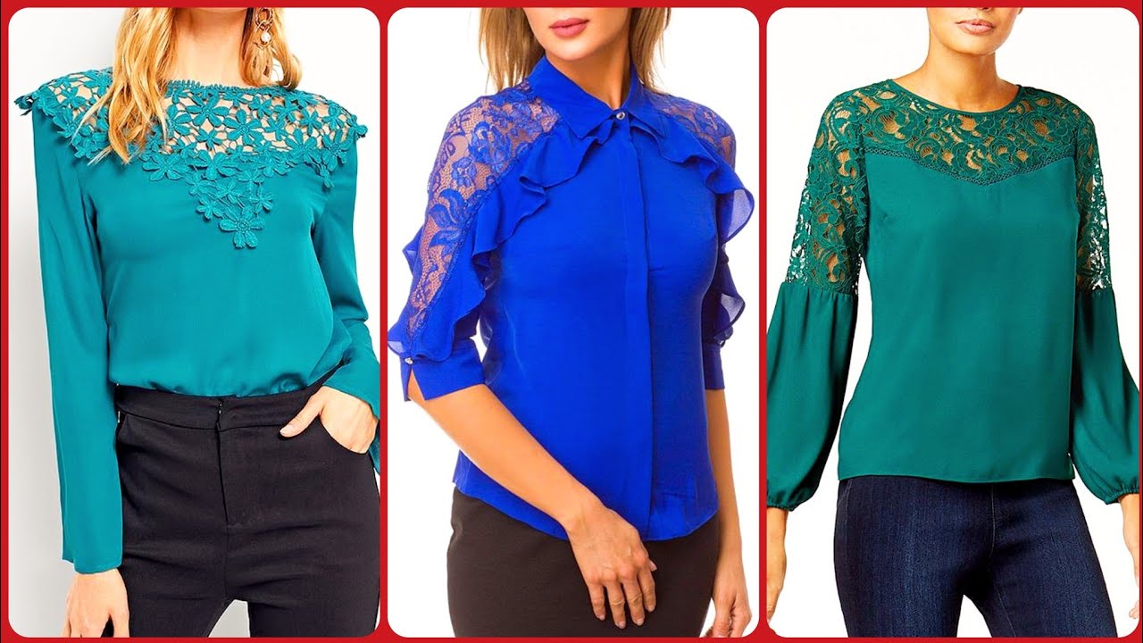 Hermosas lace blusa de moda para mujer 2k23 - YouTube