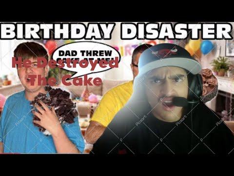 OSM | Daddy Temper Tantrum Throws Kid's Birthday Cake! (Reaction) - YouTube