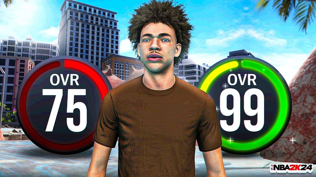60 to 99 Overall With NO MONEY SPENT on NBA2K24! (AS A 5’7) Part #2 75 ...