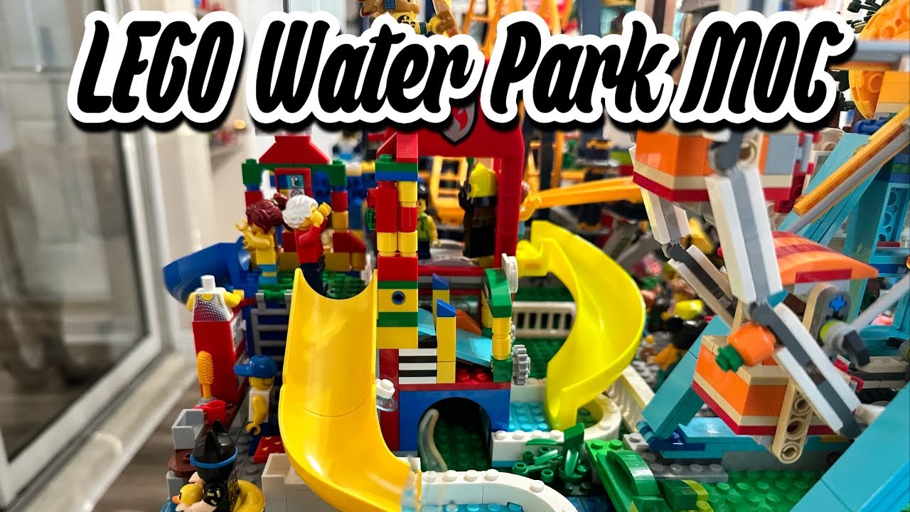 MOC LEGO Theme Park Update Episode 7: New Slide at the Water Park - YouTube
