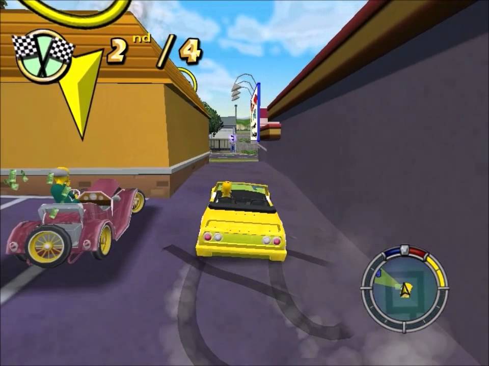 The Simpsons Hit & Run - Street Race Car #2 - YouTube