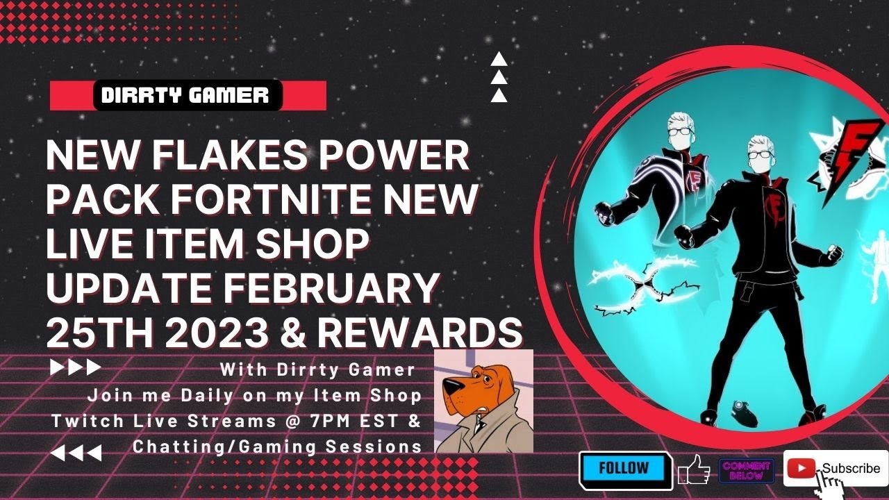 NEW Flakes Power Pack Fortnite New Live Item Shop Update February 25th ...