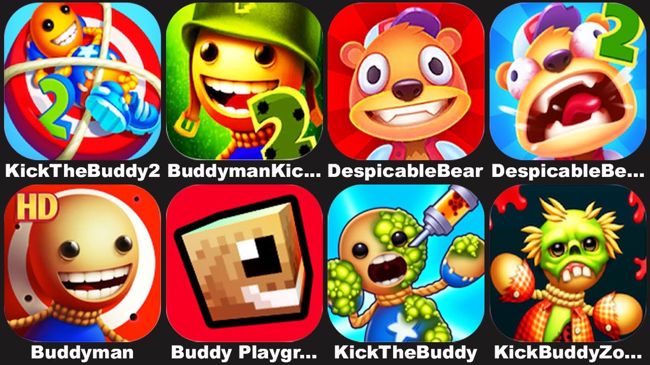 Kick The Buddy 2 New,Buddyman Kick 2,Despicable Bear 2,Buddy Playground,Kick the Buddy Second ...