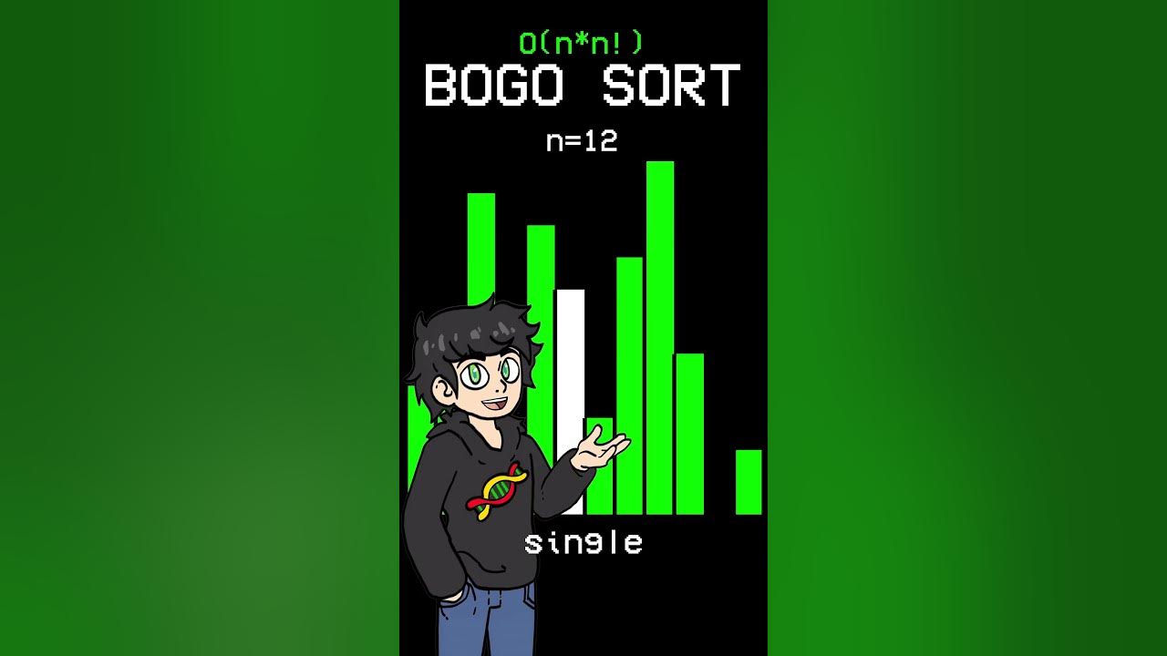 bogo sort visuals #education #sort #algorithm #dsa - YouTube